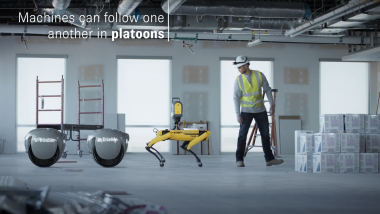 Piaggio and Trimble collaborate on robot-swarms - AEC Magazine