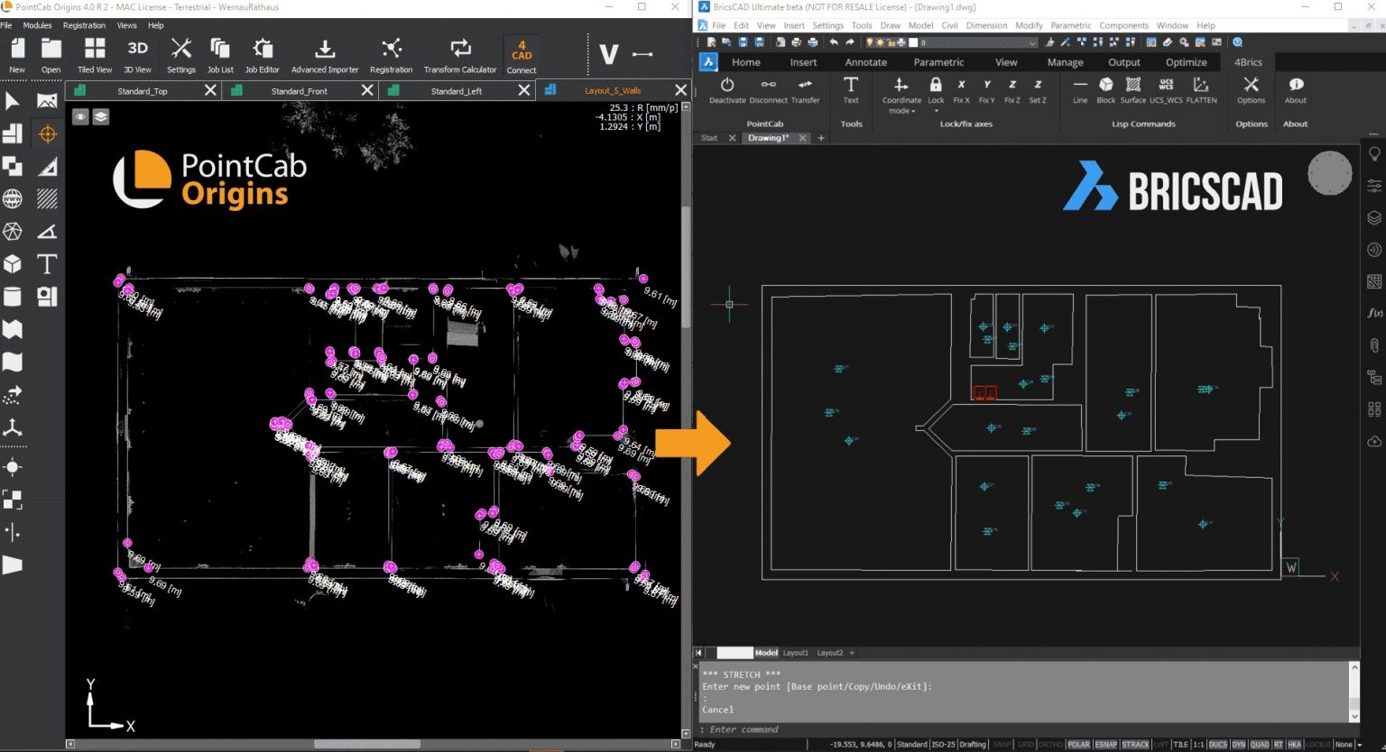 PointCab releases point cloud 4Brics plug-in for BricsCAD - AEC Magazine