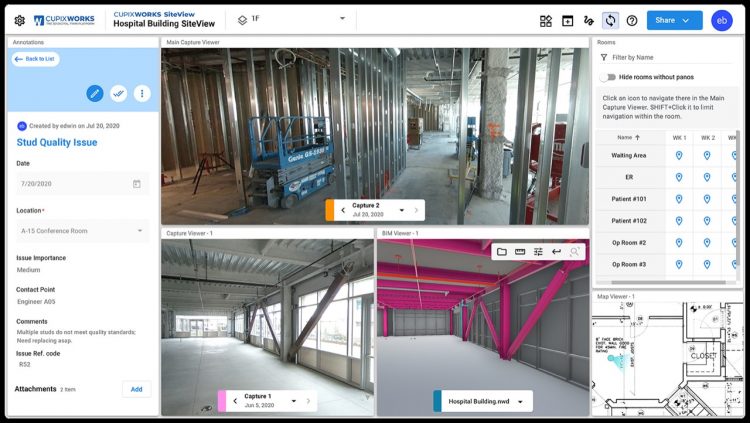 CupixWorks 2.0 integrated with BIM360 and PlanGrid - AEC Magazine
