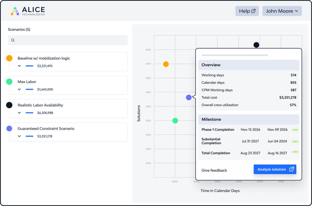 Alice uses AI to optimise P6 schedules - AEC Magazine