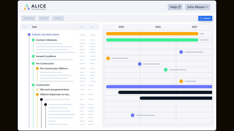 Alice uses AI to optimise P6 schedules - AEC Magazine