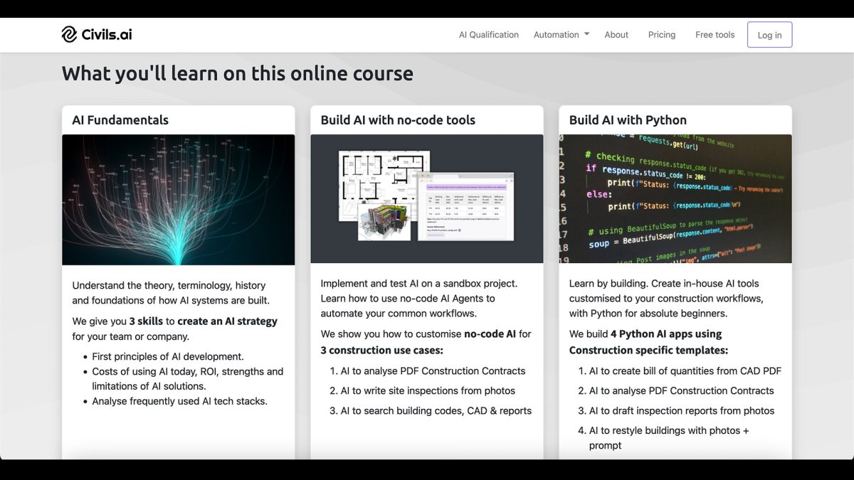 Civils.ai launches ‘Construction AI’ training course - AEC Magazine
